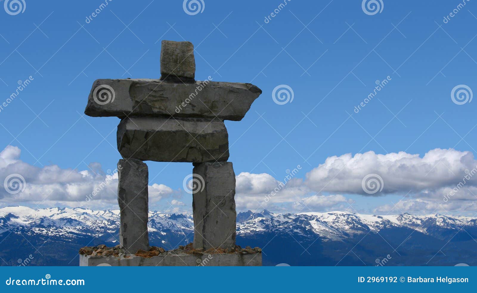 Inukshuk stock photo. Image of nature, mountain, peak - 2969192