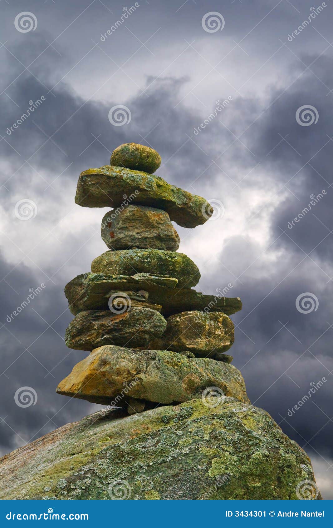 Inukshuk stock image. Image of magical, inuksuk, statue - 3434301