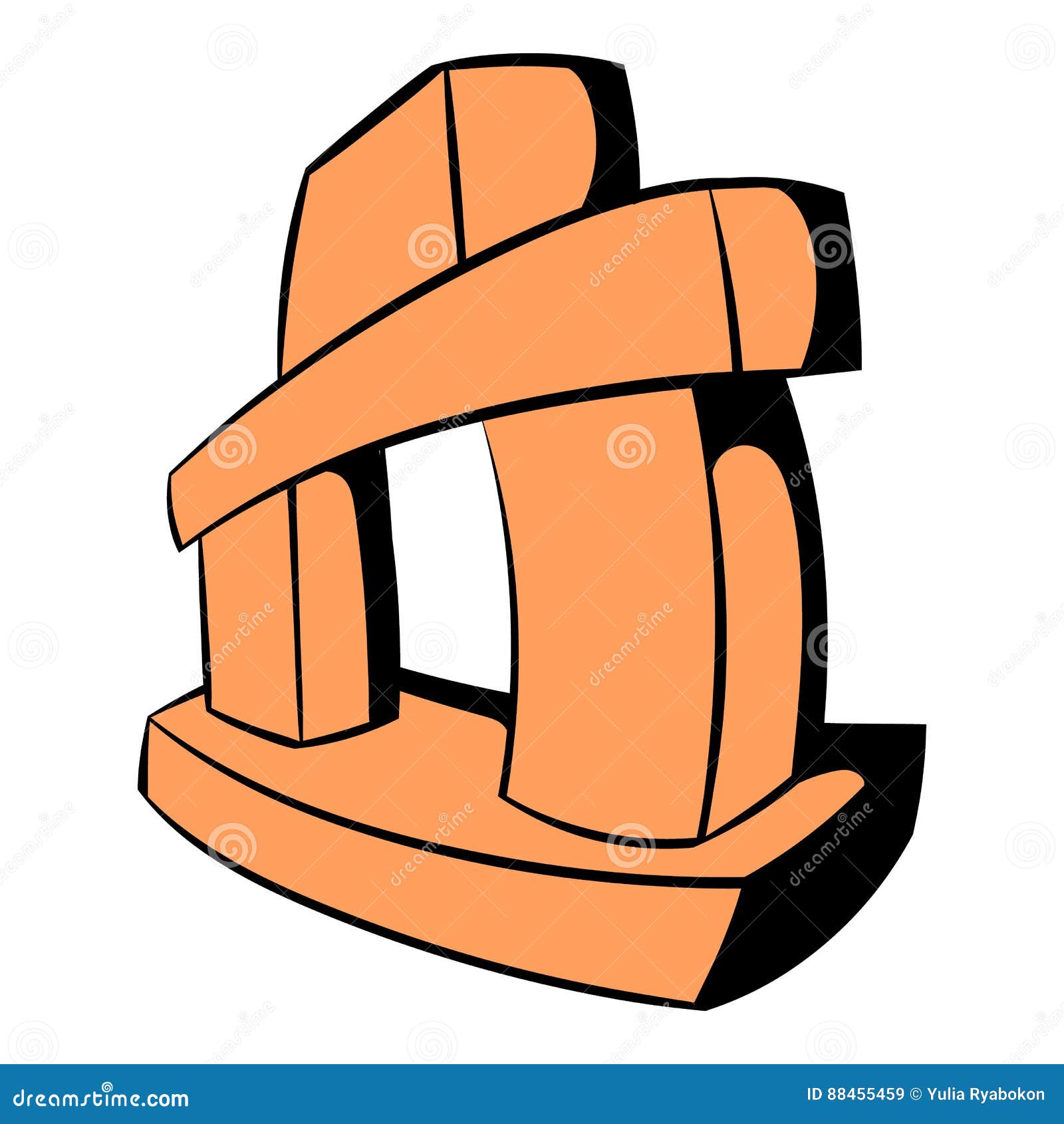 Inukshuk, Canada Icon Cartoon Editorial Stock Image - Illustration of ...