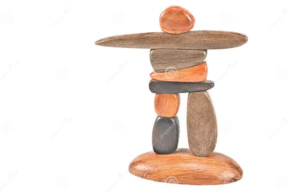 Inukshuk statue stock photo. Image of ingenious, small - 29384206