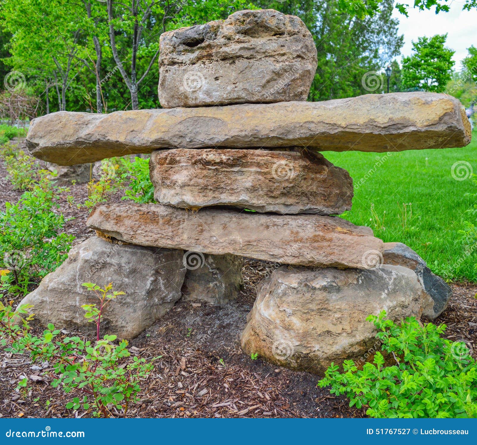 Inukshuk stock image. Image of arms, feet, inuksuk, parc - 51767527
