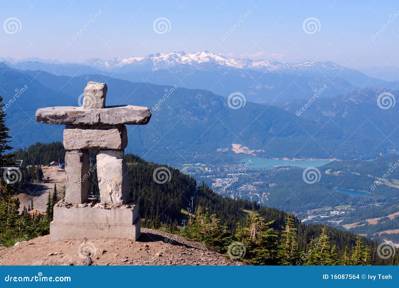 Inukshuk, Whistler, Canada stock photo. Image of inukshuk - 16087564