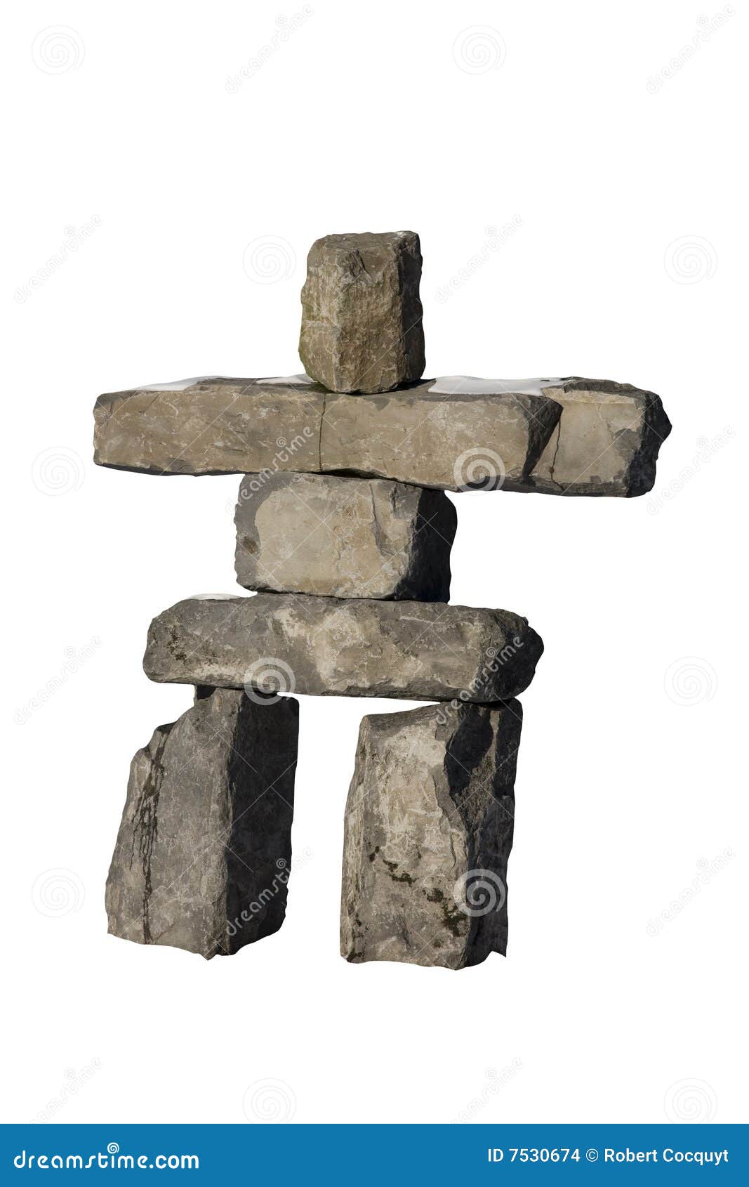 Inuksuk stock photo. Image of stone, symbol, sculpture - 7530674