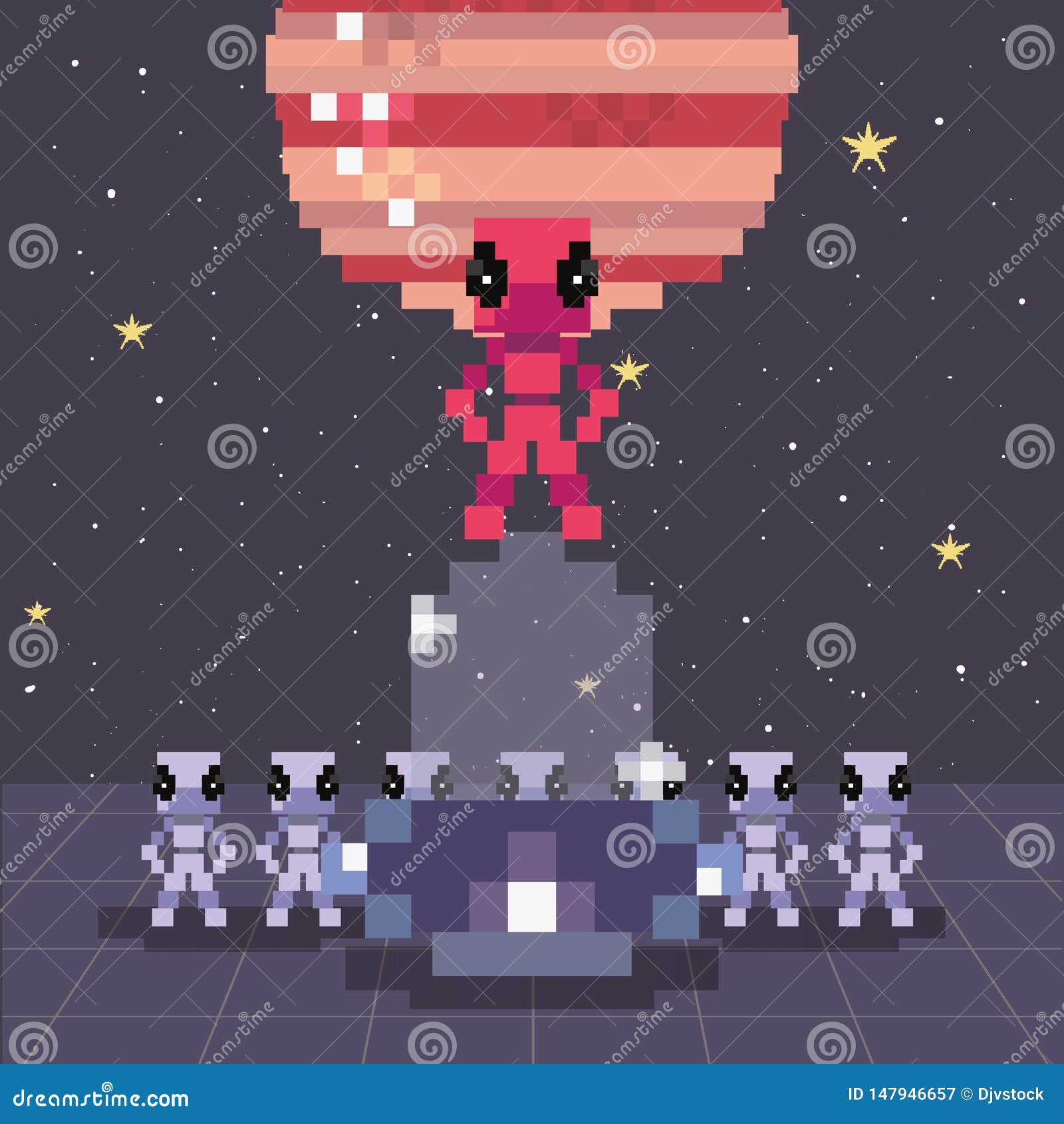 Invader video game retro stock illustration. Illustration of icon ...