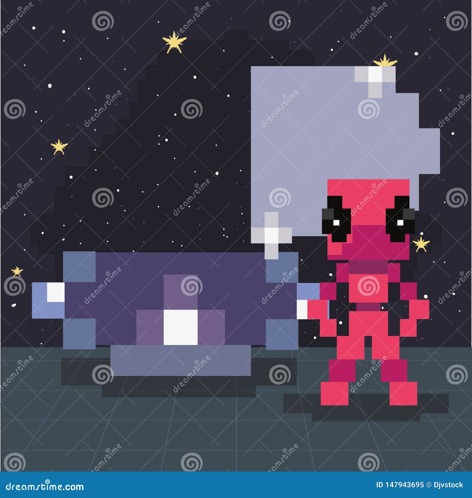 Invader video game retro stock illustration. Illustration of vector ...
