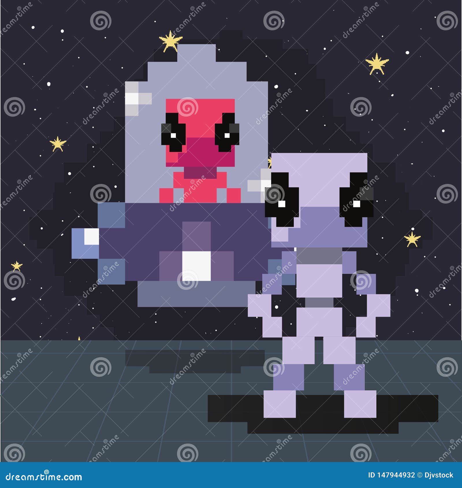 Invader video game retro stock illustration. Illustration of space ...