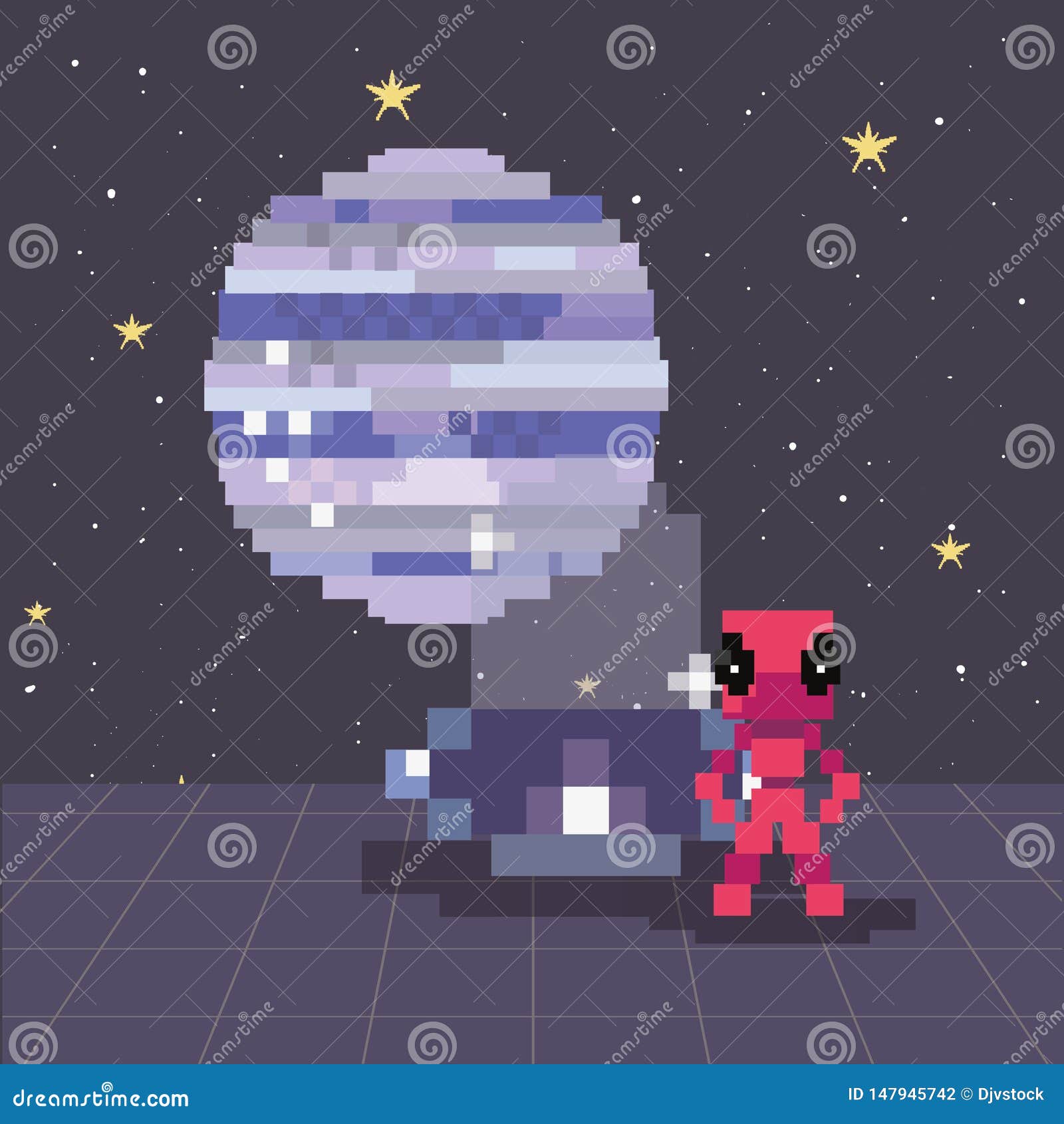 Invader video game retro stock illustration. Illustration of object ...