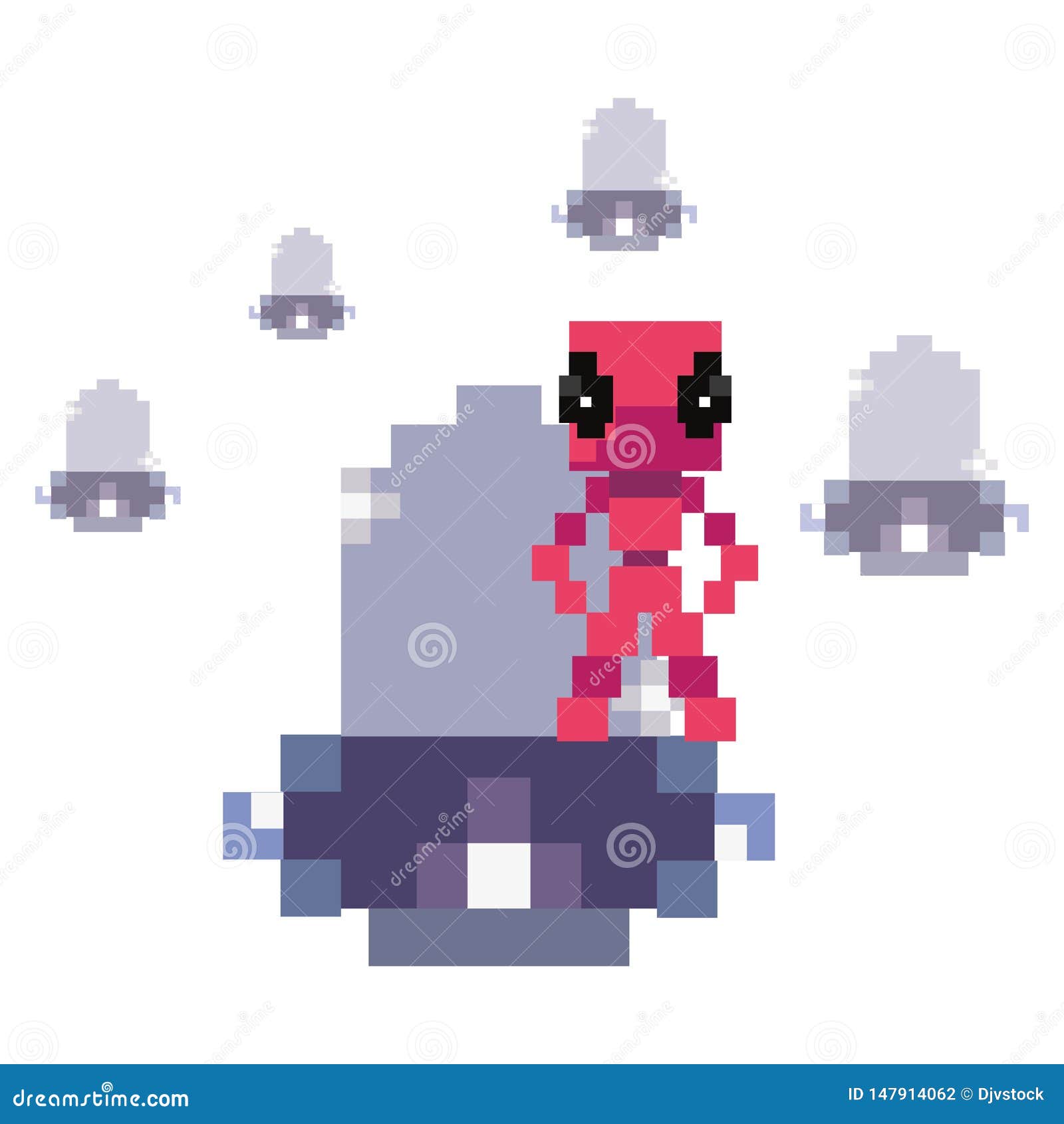 Invader video game retro stock illustration. Illustration of invaders ...