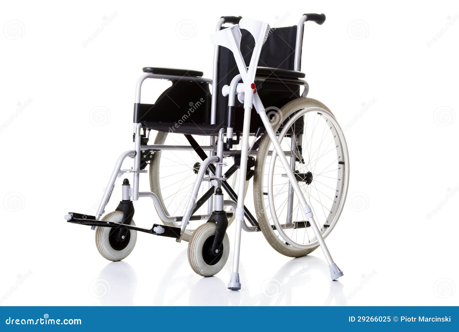 Invalid Chair, Wheelchair and Crutches- Stock Image - Image of injured ...