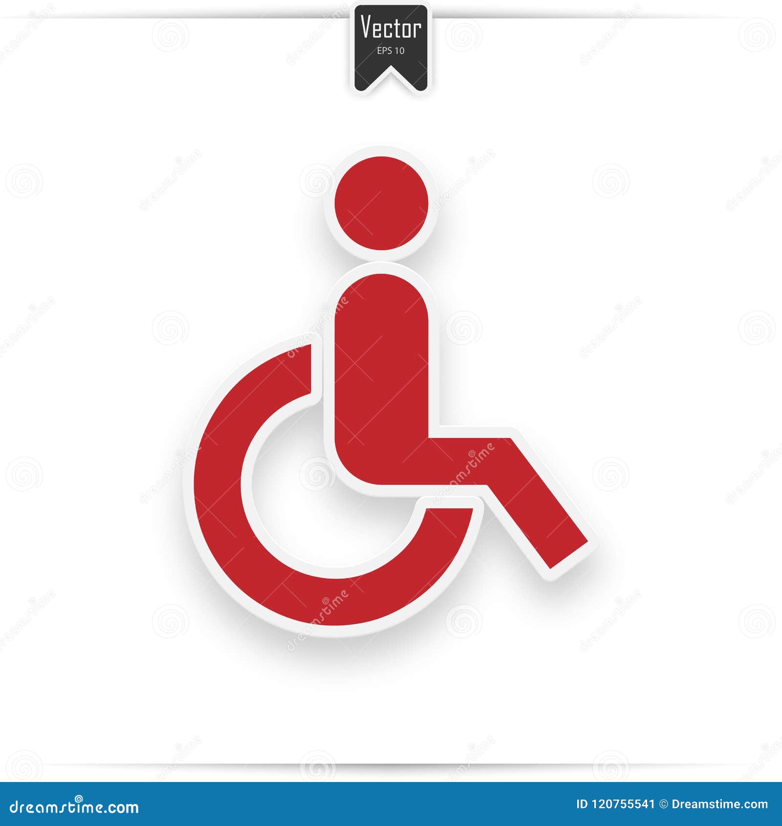 Invalid - Red Vector Icon with Shadow Stock Vector - Illustration of ...