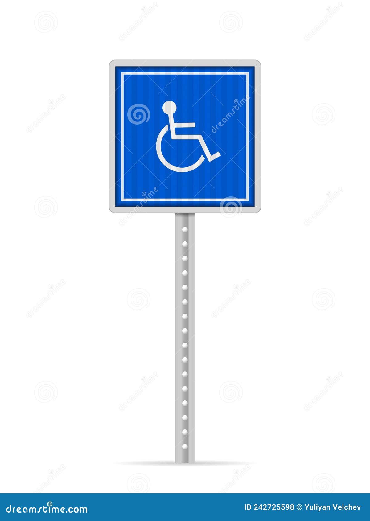 Invalid road sign stock vector. Illustration of isolated - 242725598