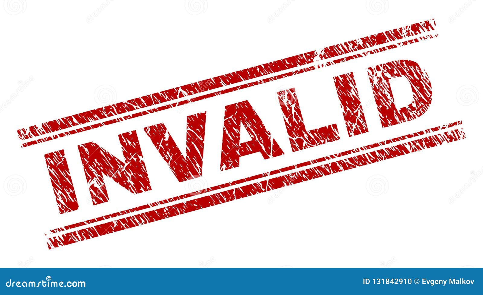 Scratched Textured INVALID Stamp Seal Stock Vector - Illustration of ...