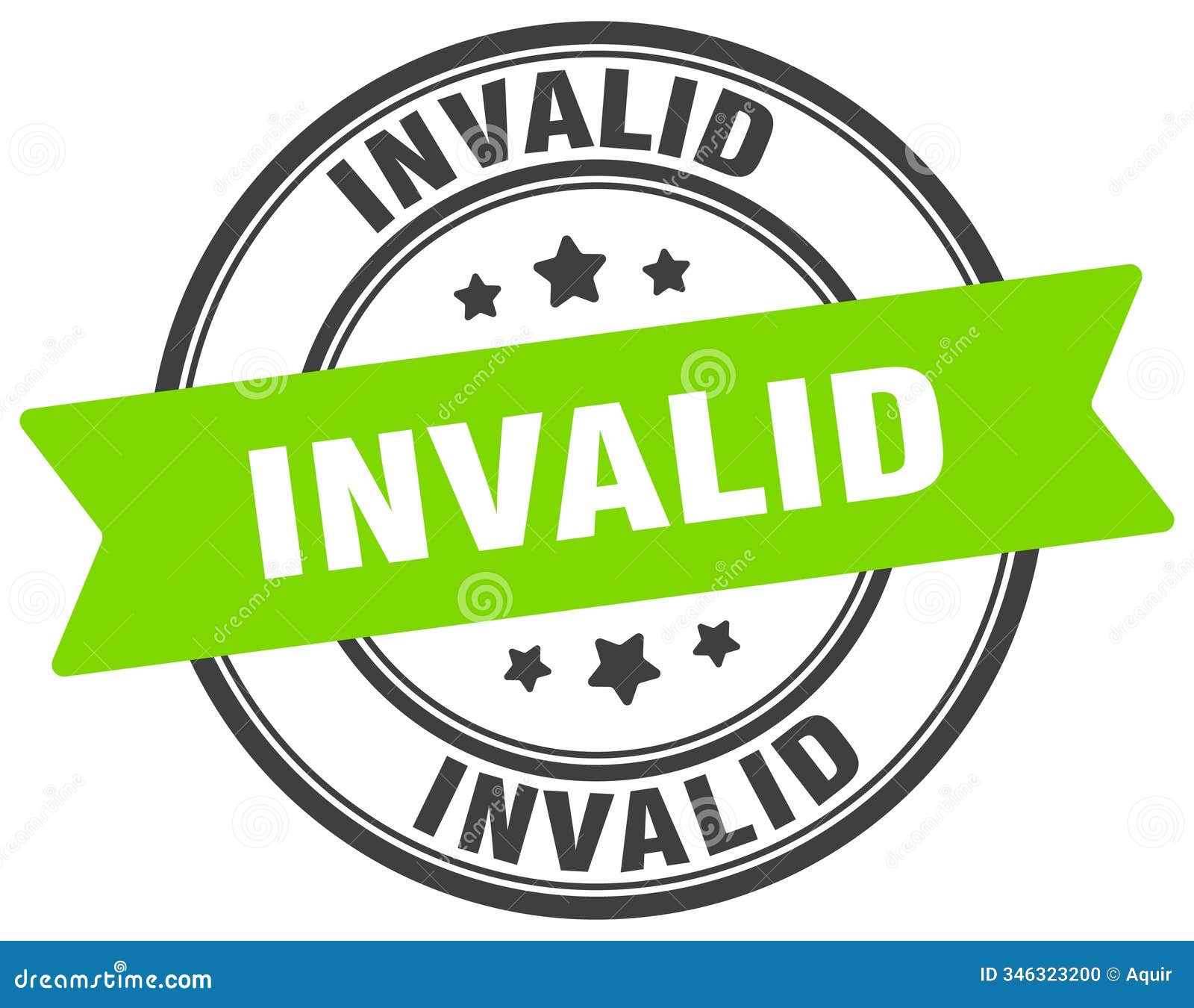 Invalid Stamp In Red With Isolated White Background Royalty-Free Stock ...