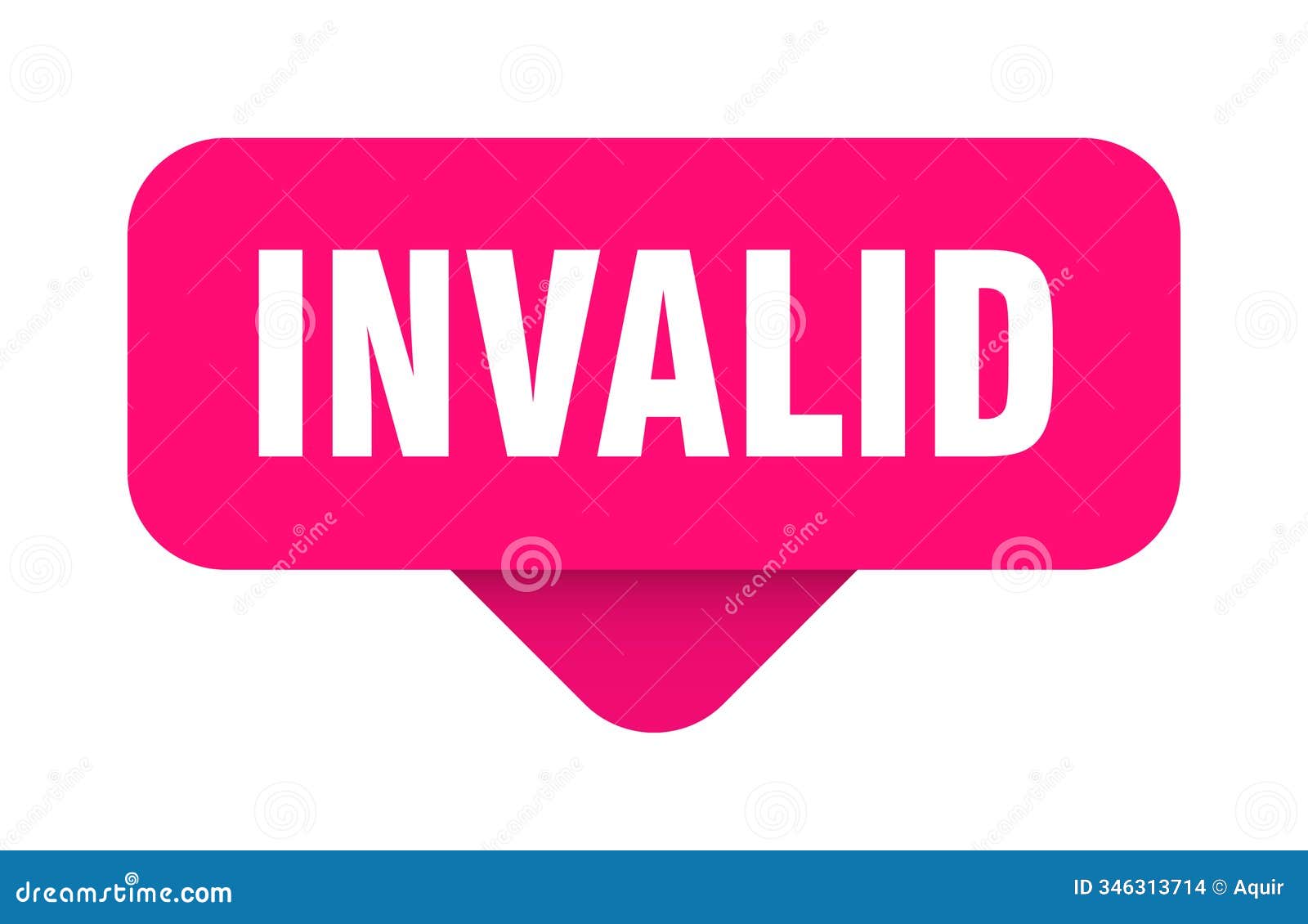 Invalid Sticker. Invalid Sign On Transparent Background Vector ...