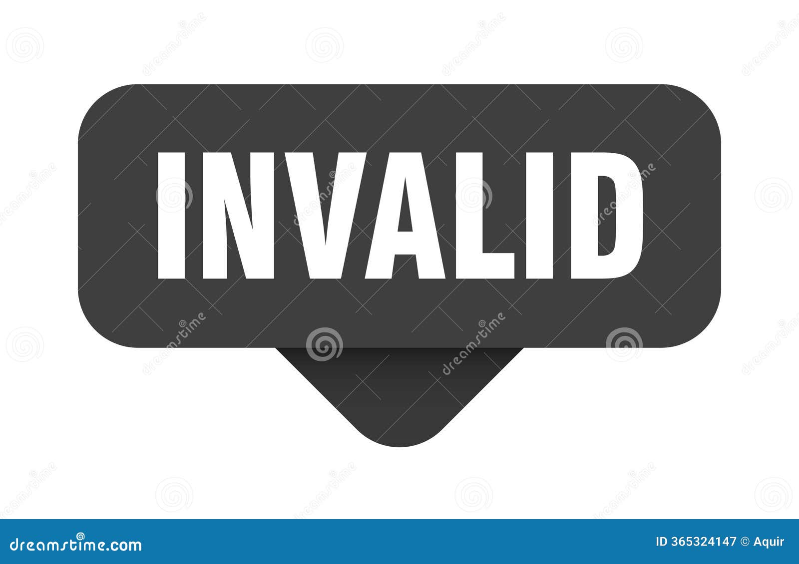 Invalid Sticker. Invalid Sign On Transparent Background Vector ...