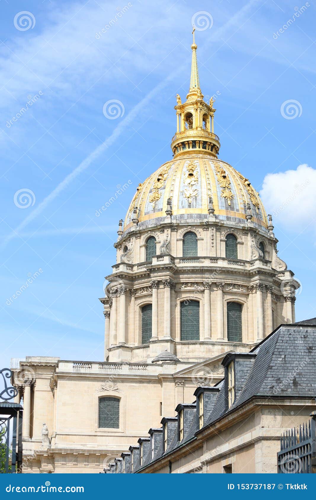 Invalides Paris France stock image. Image of architecture - 153737187