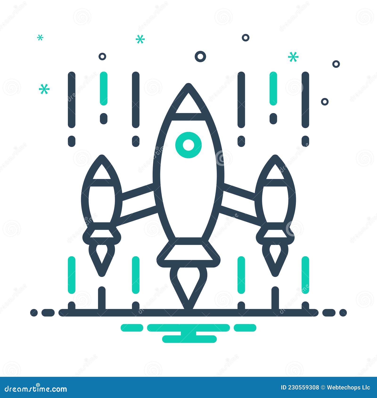 Mix Icon for Invasion, Attack and Aggression Stock Vector ...