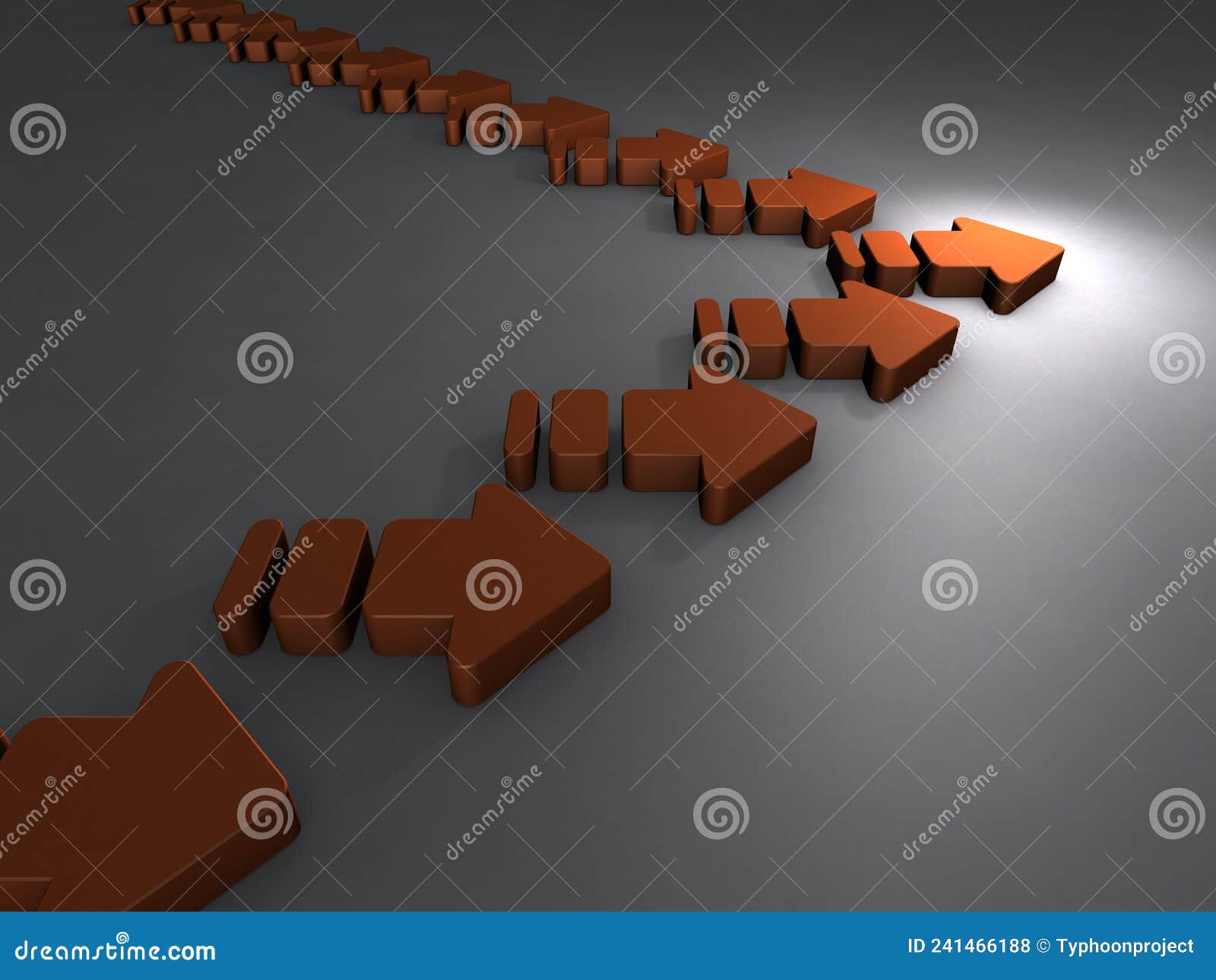 Invasion of Multiple Arrows Forming a Formation. Attack and Aggression ...