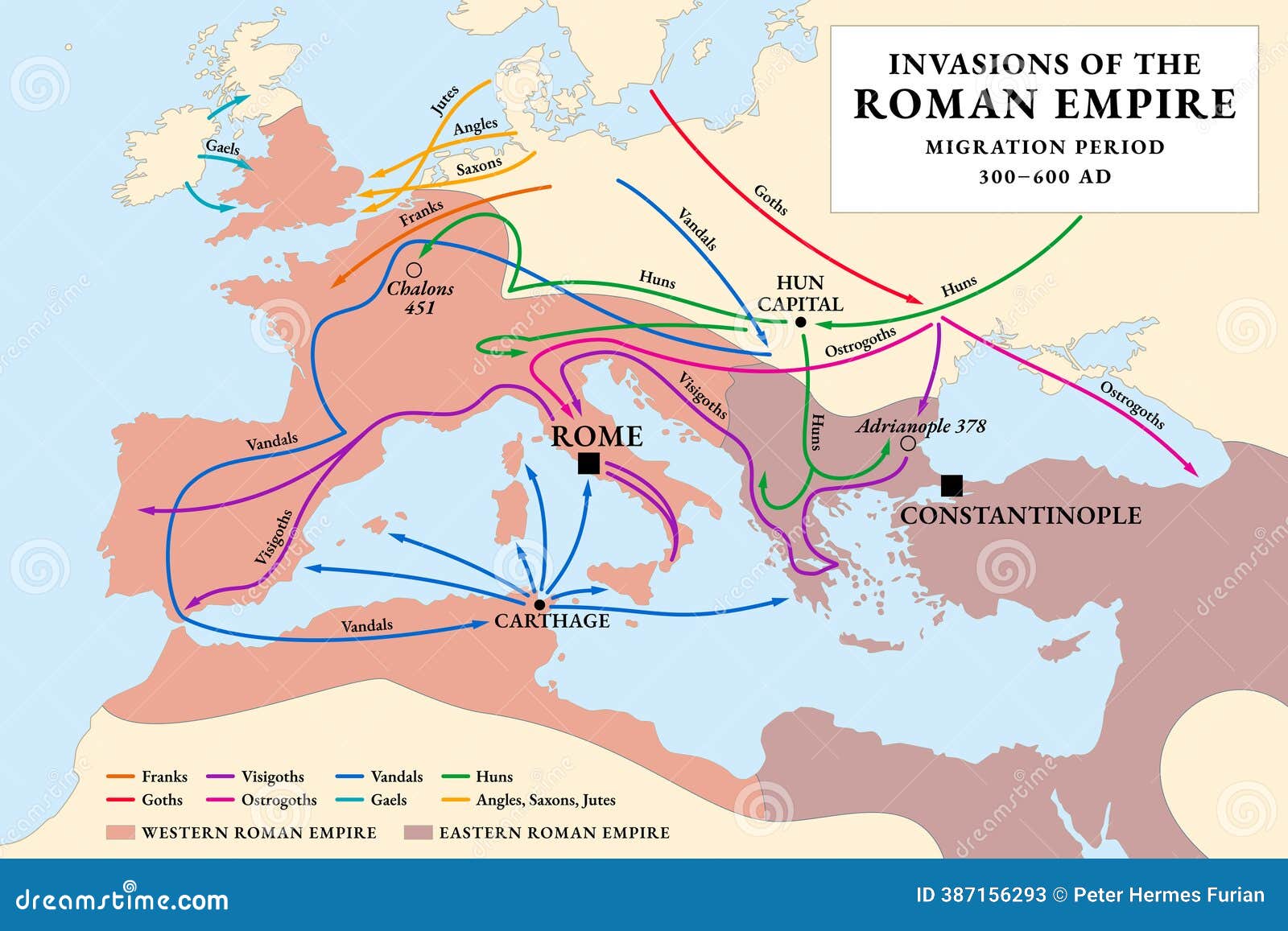 Roman Empire Amphitheatre With People Stock Photography | CartoonDealer ...