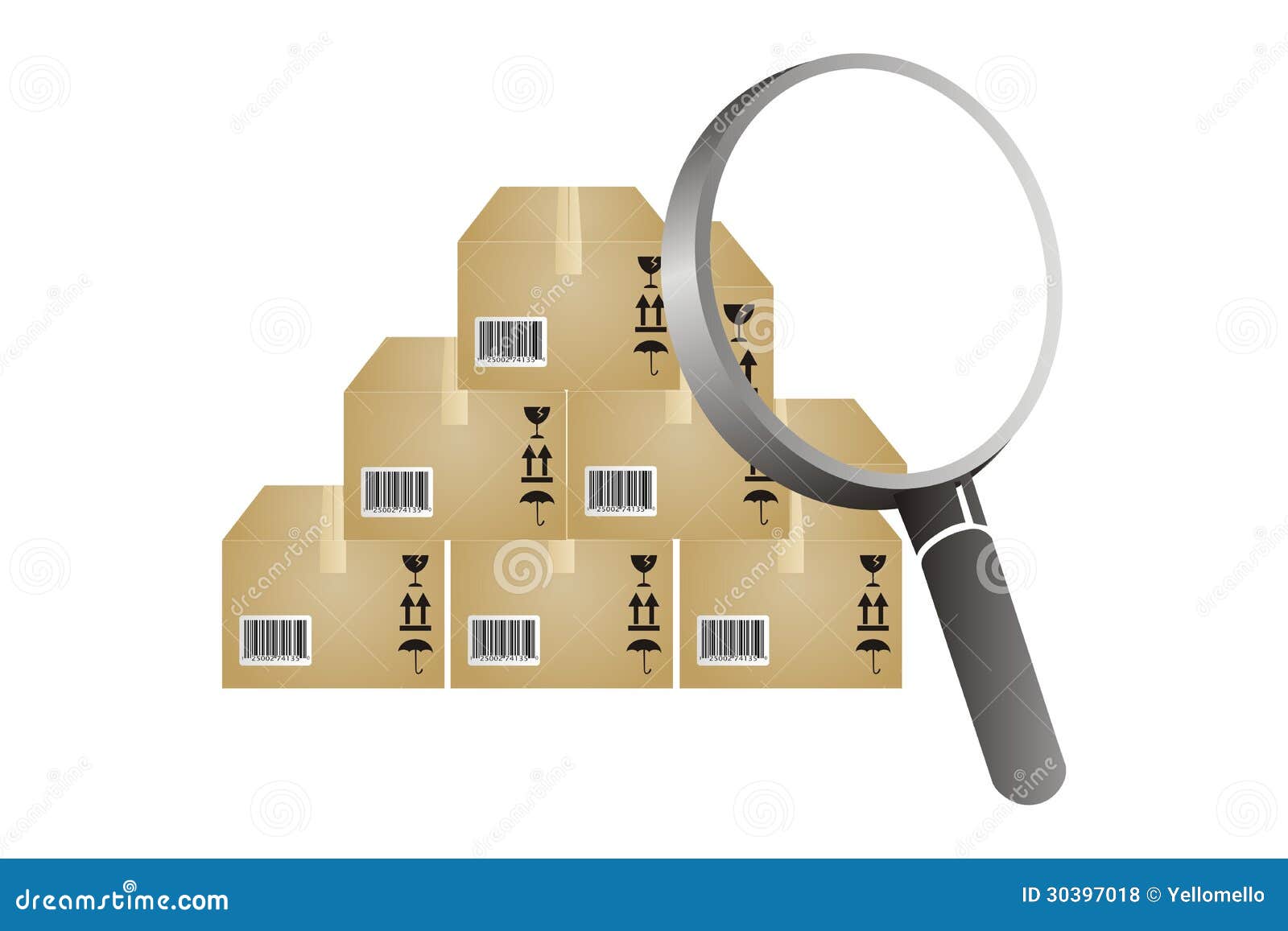 Inventaris het analyseren stock illustratie. Illustration of financiën ...