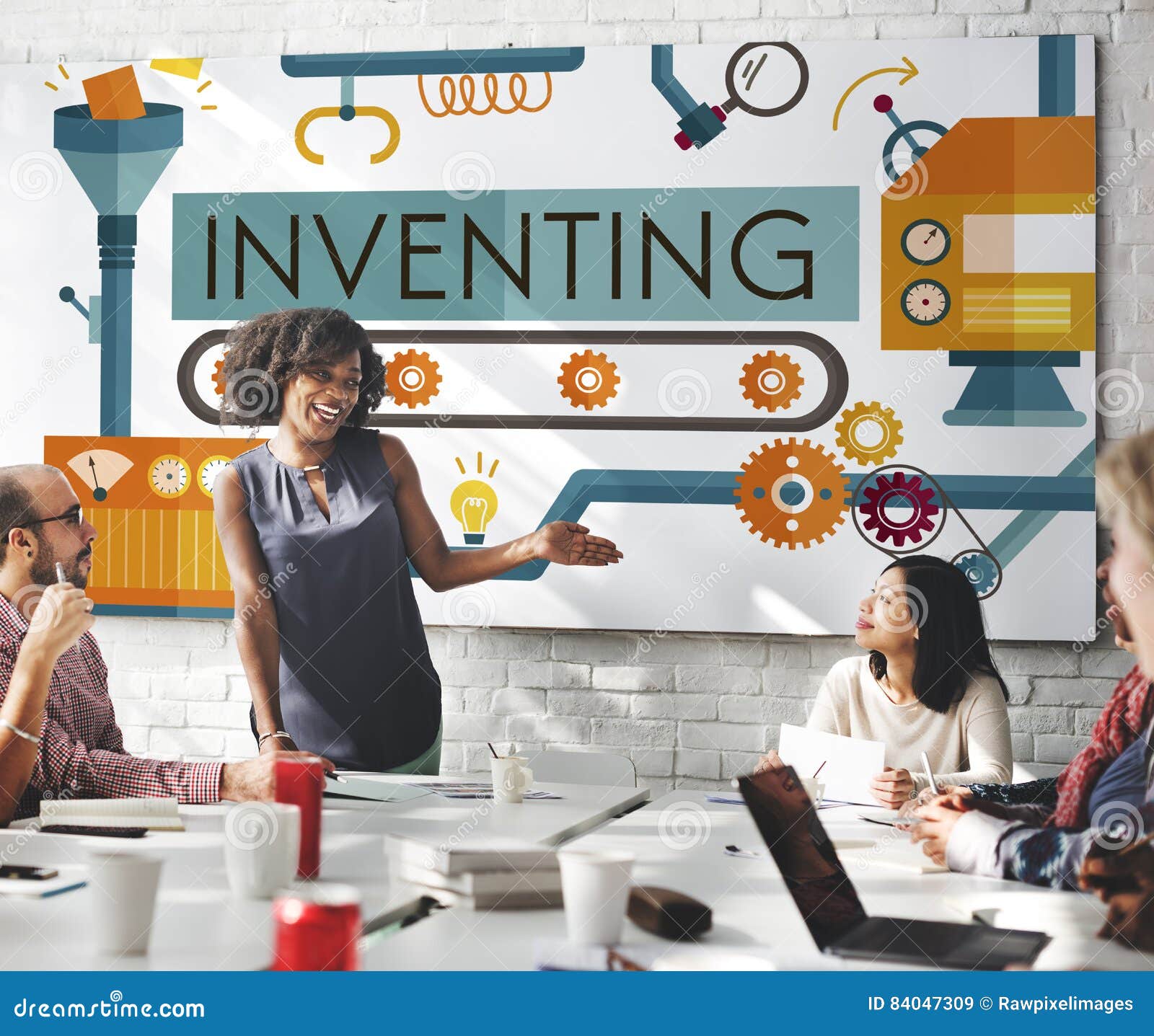 Inventing Innovation Create Creative Process Concept Stock Image ...