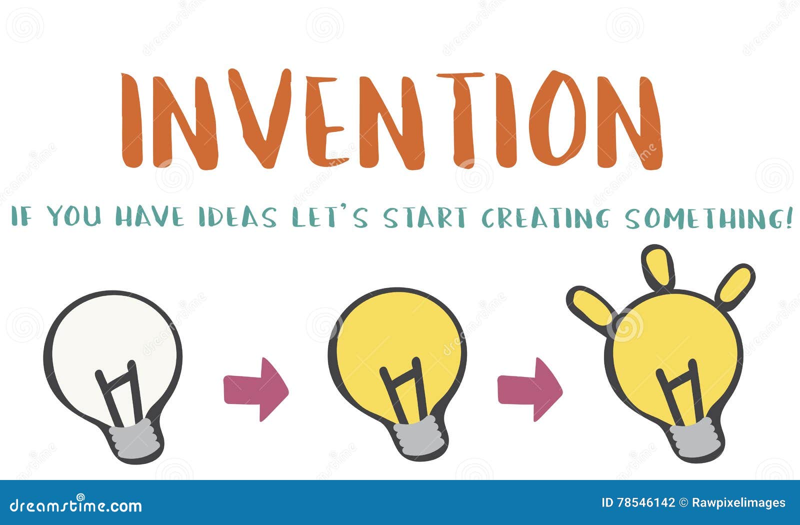 Invention Be Creative Design Inspiration Concept Stock Illustration ...