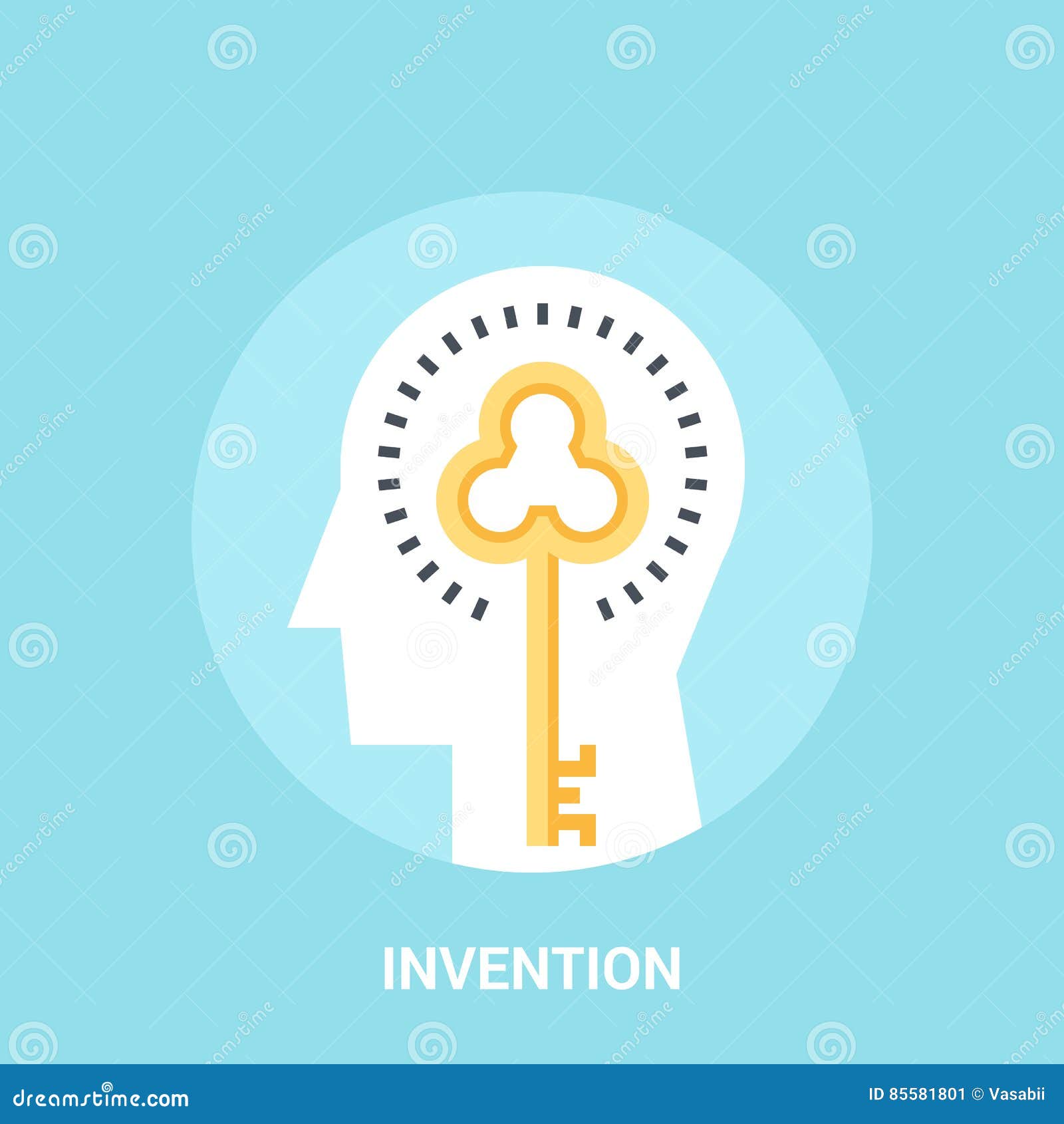 Invention icon concept stock vector. Illustration of dreaming - 85581801