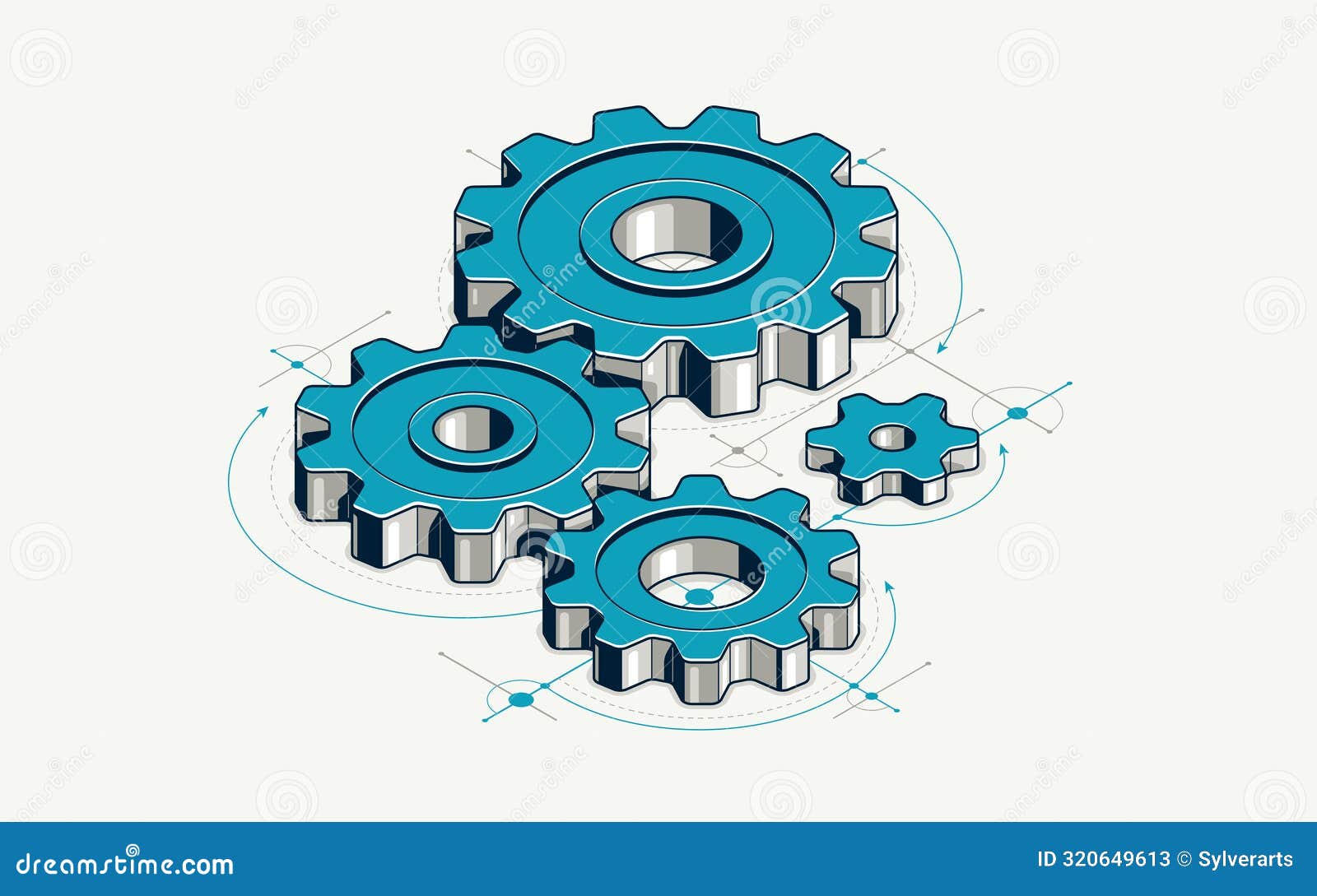 Invention Renovation and Development Concept, Gears and Cogs with Cad ...