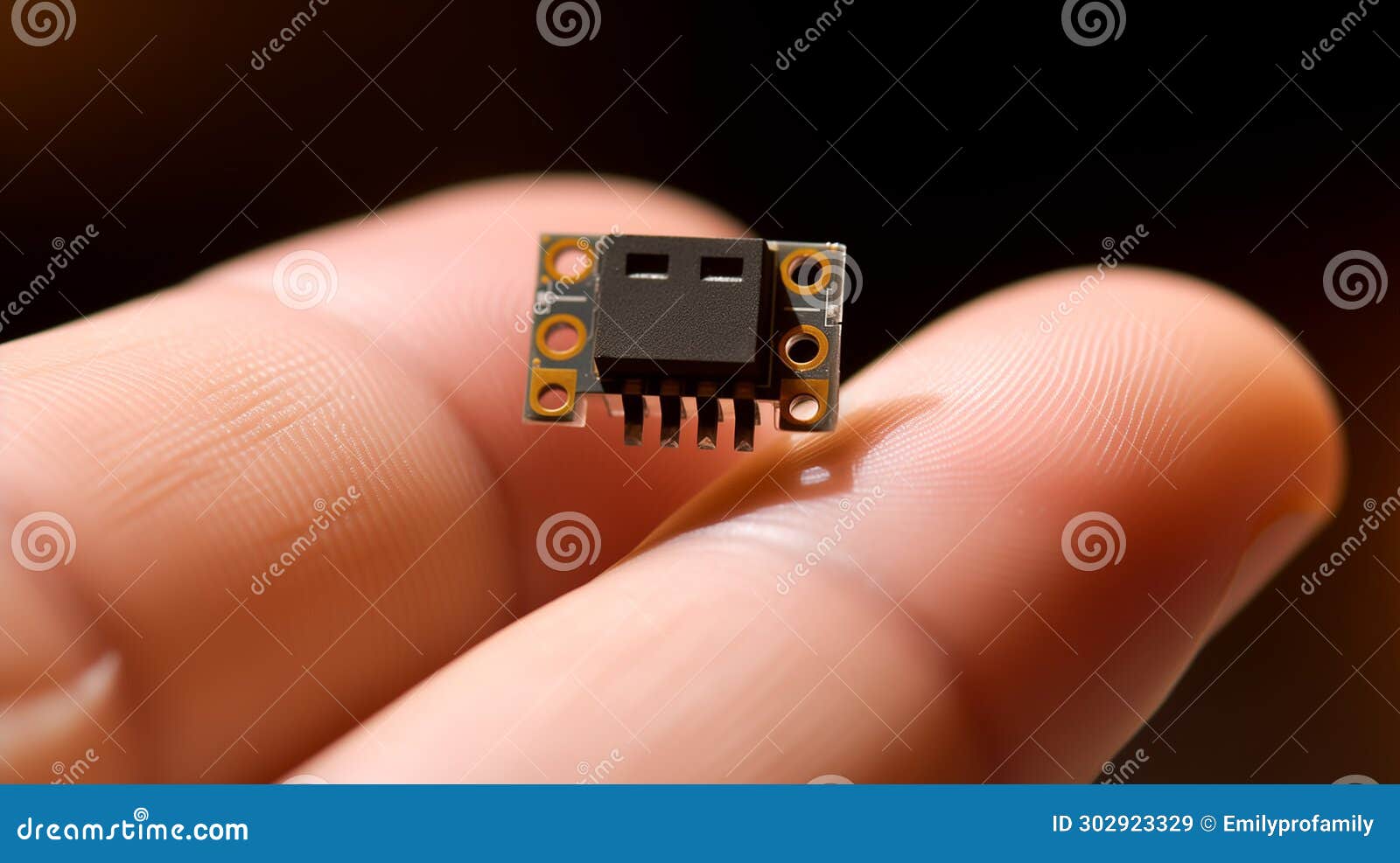 Inventor with Microchip, Advancing AI Stock Image - Image of technology ...