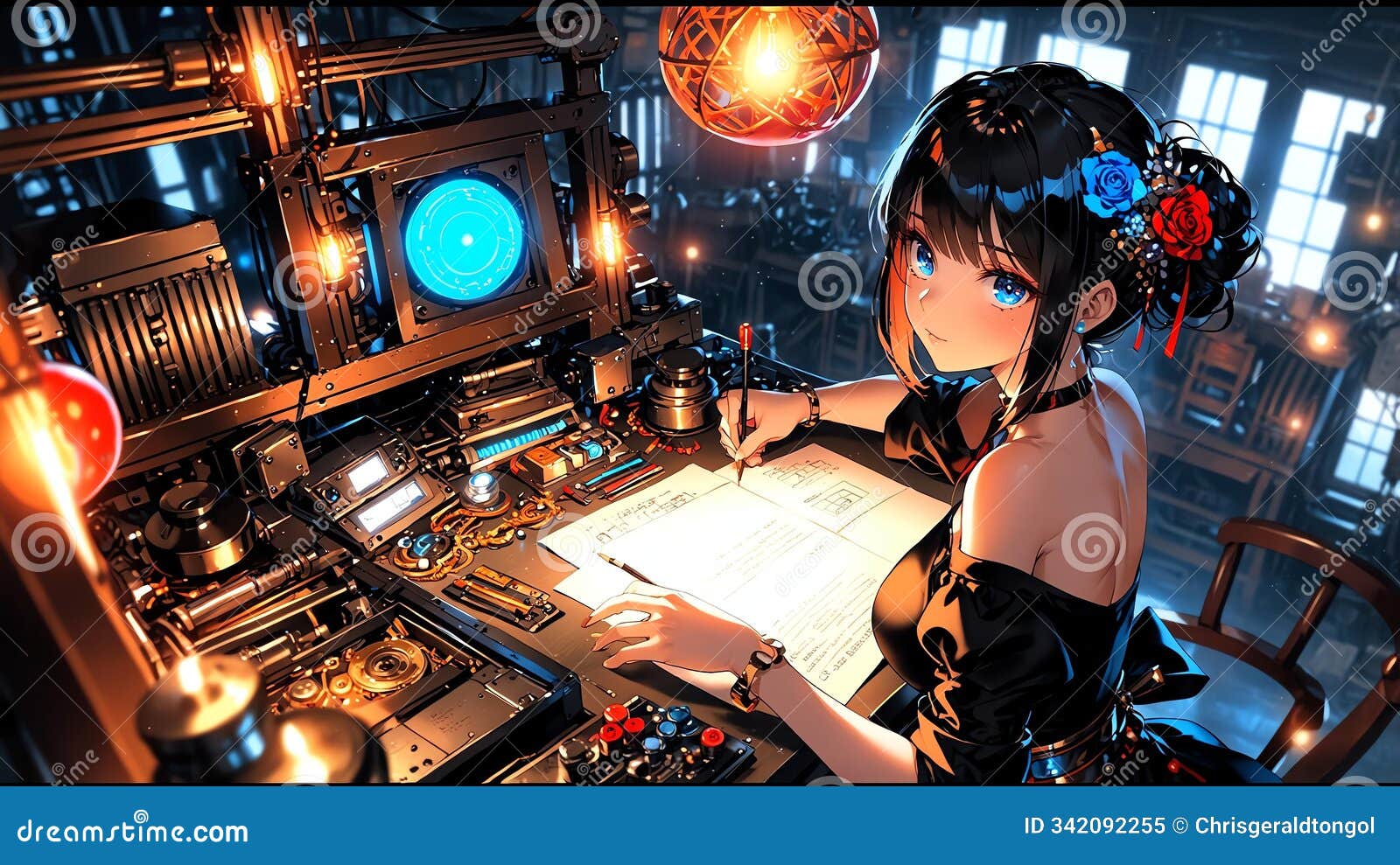 Inventors Workshop Aesthetic Anime Style for Backgroun Ai Generated ...