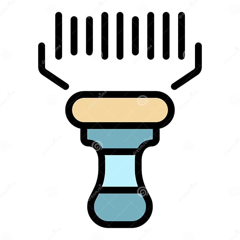 Inventory Barcode Scanner Icon Color Outline Vector Stock Vector ...