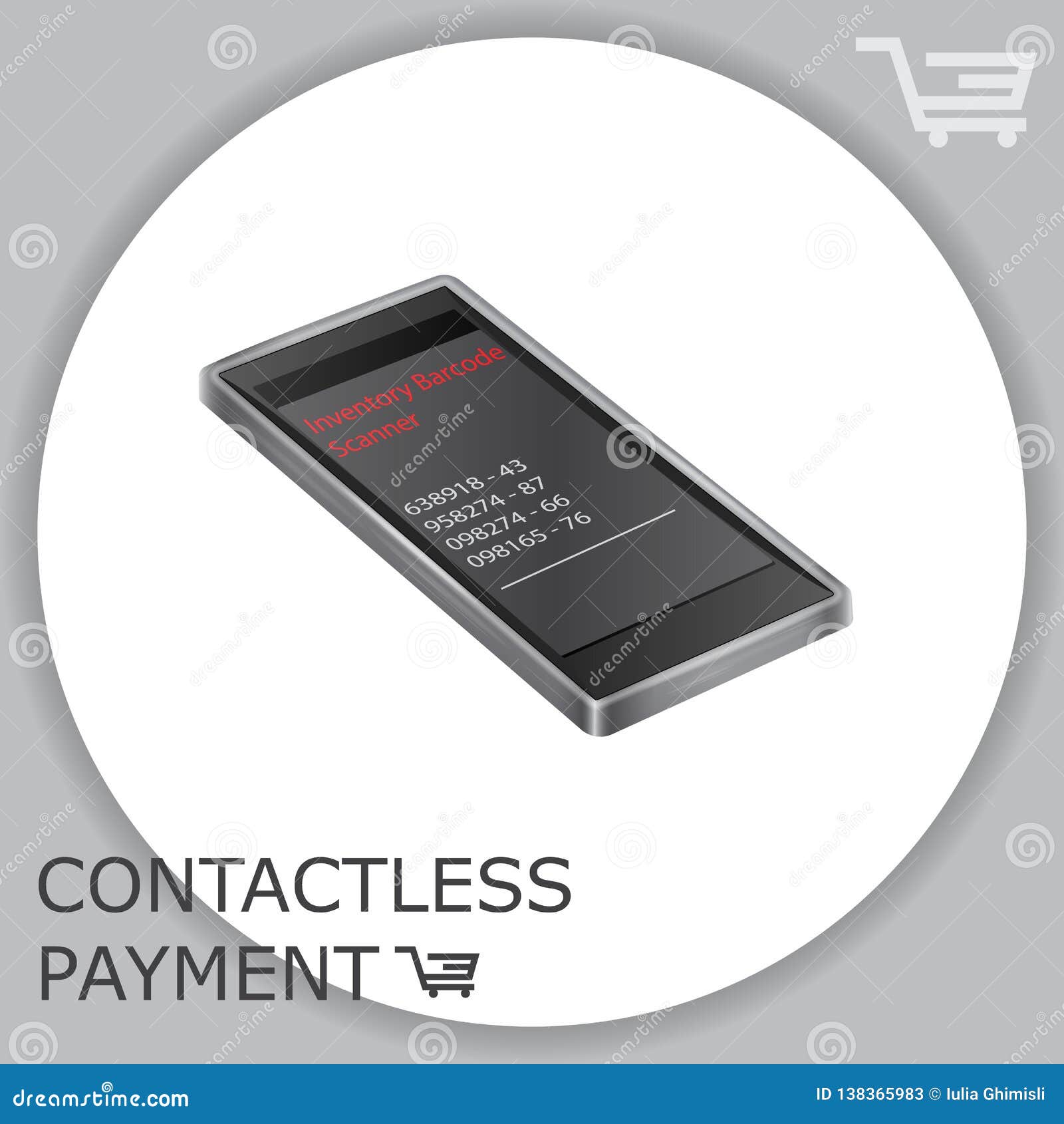 Inventory Barcode Scanner Reader. Barcode Scanner Vector Illustration ...