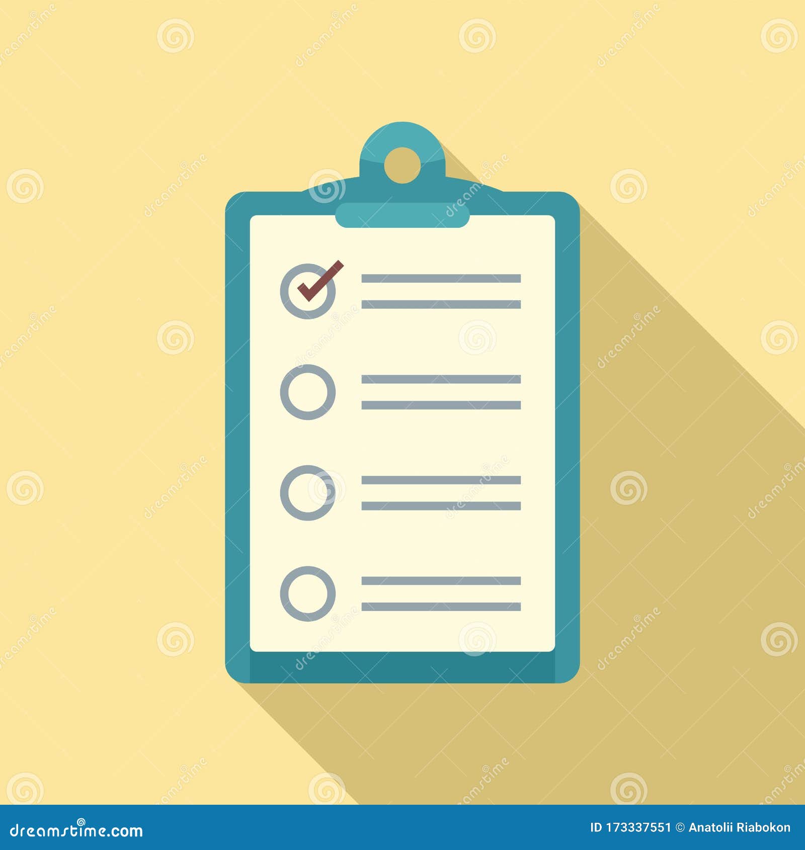 Inventory Checkboard Icon, Flat Style Stock Vector - Illustration of ...