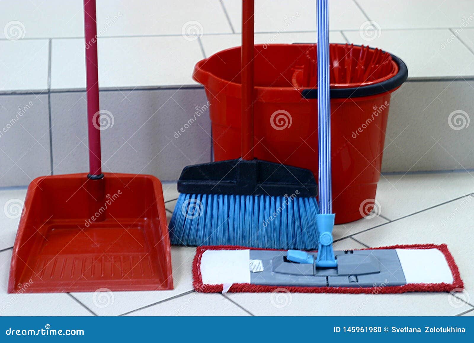 Inventory for cleaning. stock photo. Image of color - 145961980