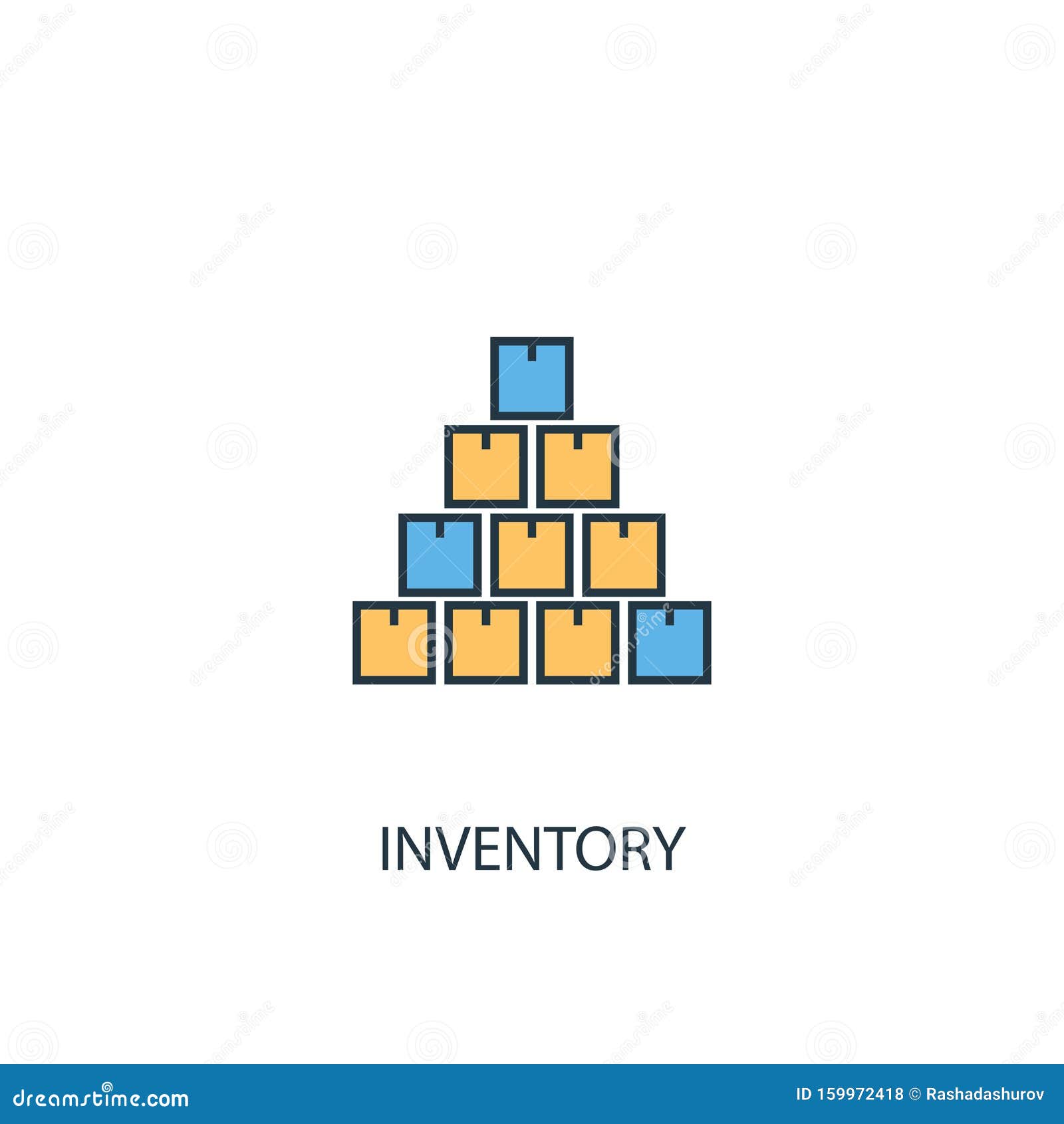 Inventory Concept 2 Colored Line Icon Stock Vector - Illustration of ... Inventory Concept 2 Colored Line Icon Stock Vector - Illustration of ...