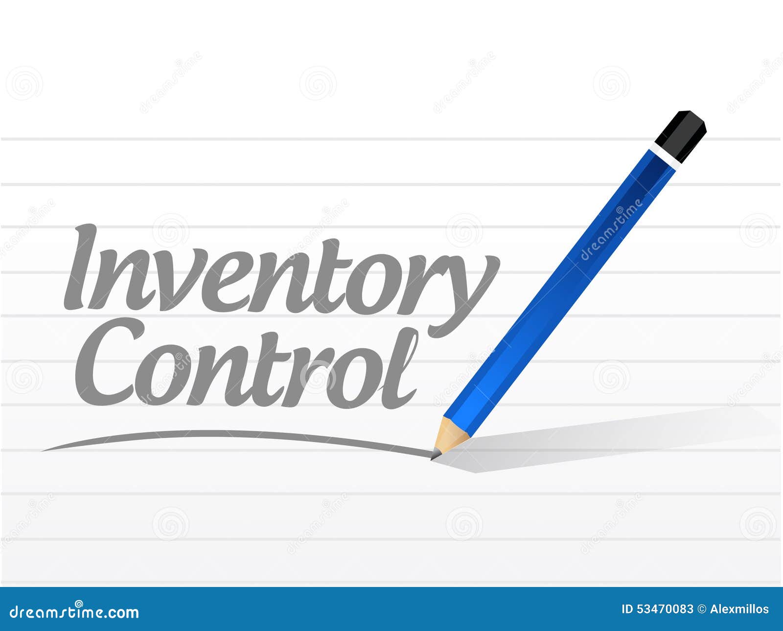 Inventory Control Message Sign Concept Stock Illustration ...