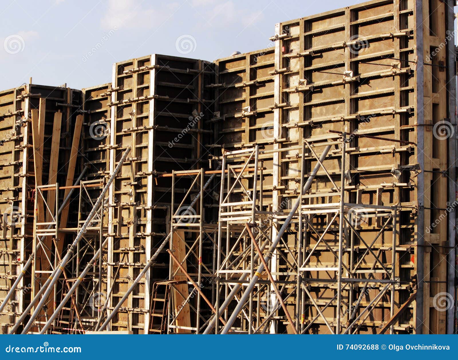 Inventory Formwork For Reinforced Concrete For The Construction Of The ...