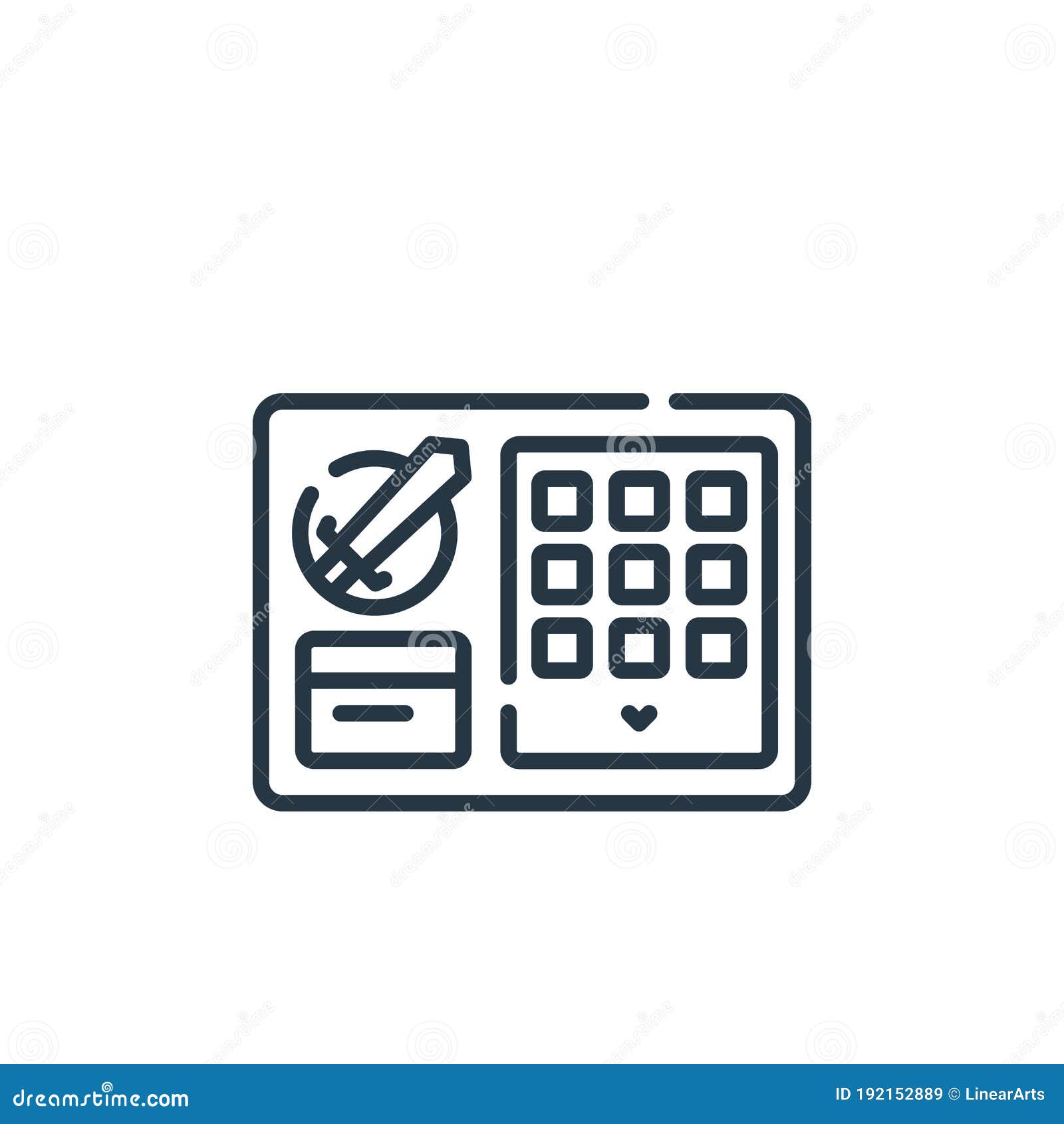 Inventory Icon Vector From Basic Ui Elements Collection. Thin Line ...