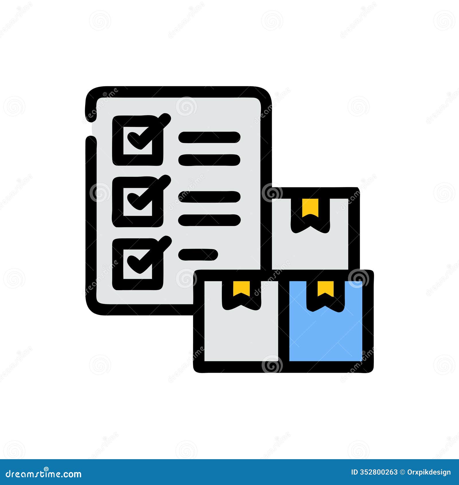Inventory Management Icon for Efficiency Stock Vector - Illustration of ...