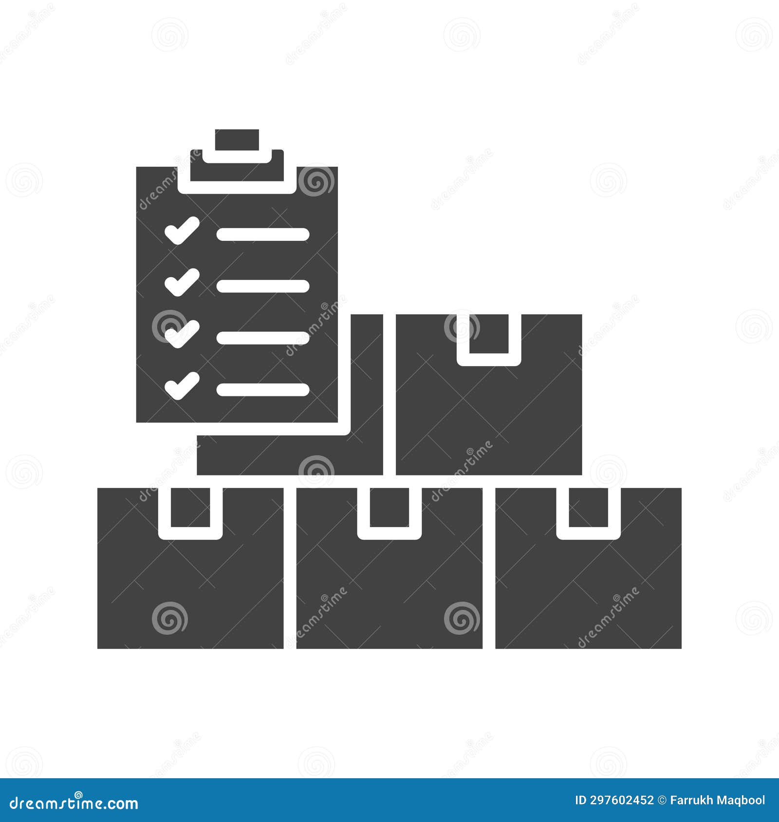 Inventory Management Icon Vector Image. Stock Vector - Illustration of ...
