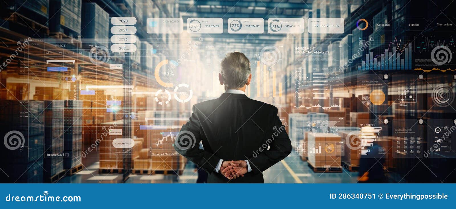 Inventory Management System Concept, a Manager Using Ai Showing ...