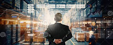 Inventory Management System Concept, a Manager Using Ai Showing ...