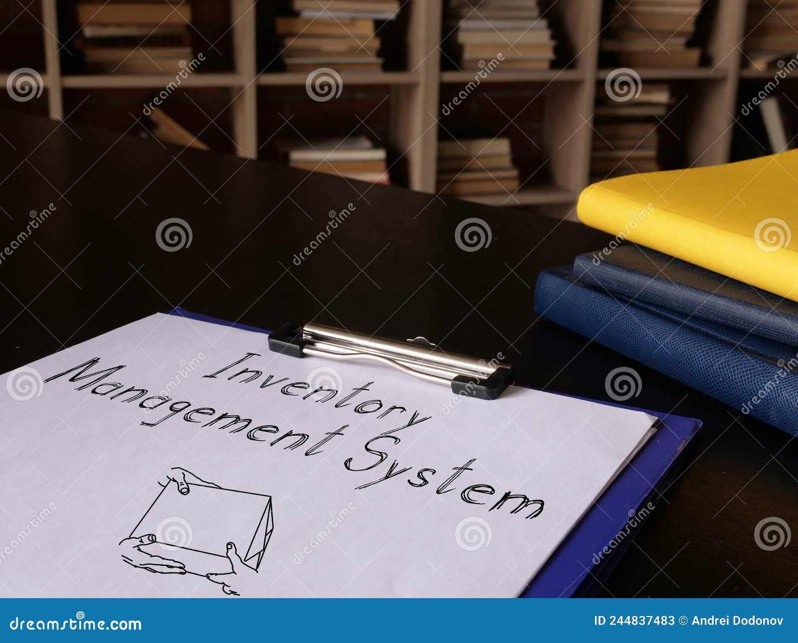 Inventory Management System is Shown on the Photo Using the Text Stock ...