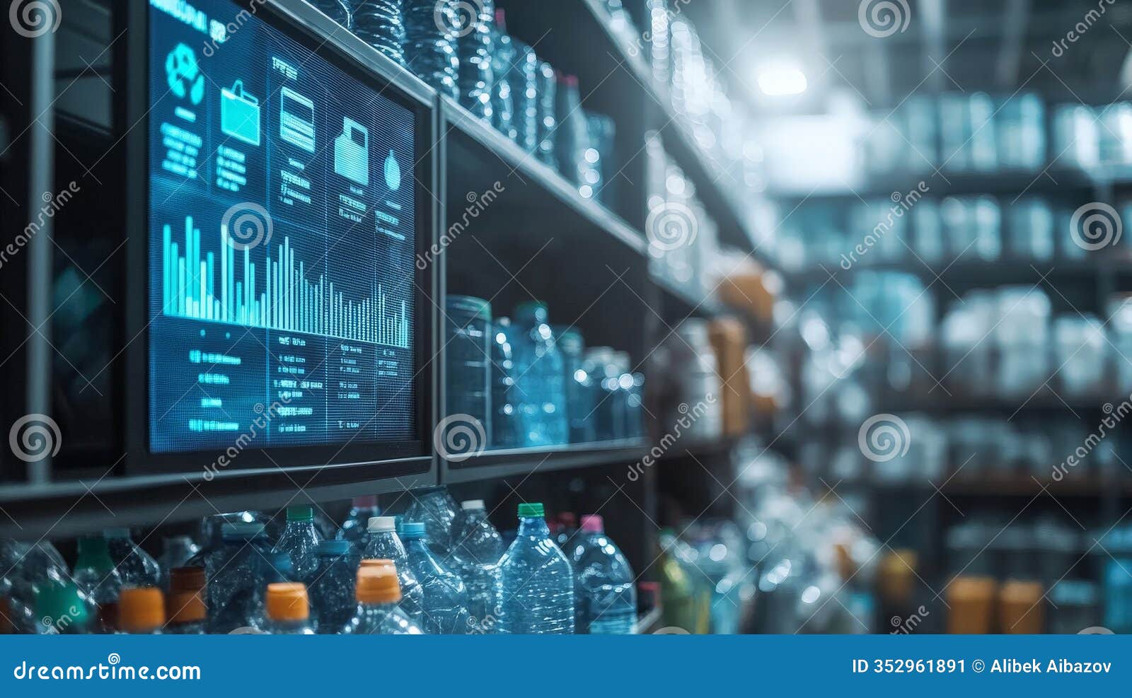 Inventory Management System in Warehouse with Digital Screen and ...