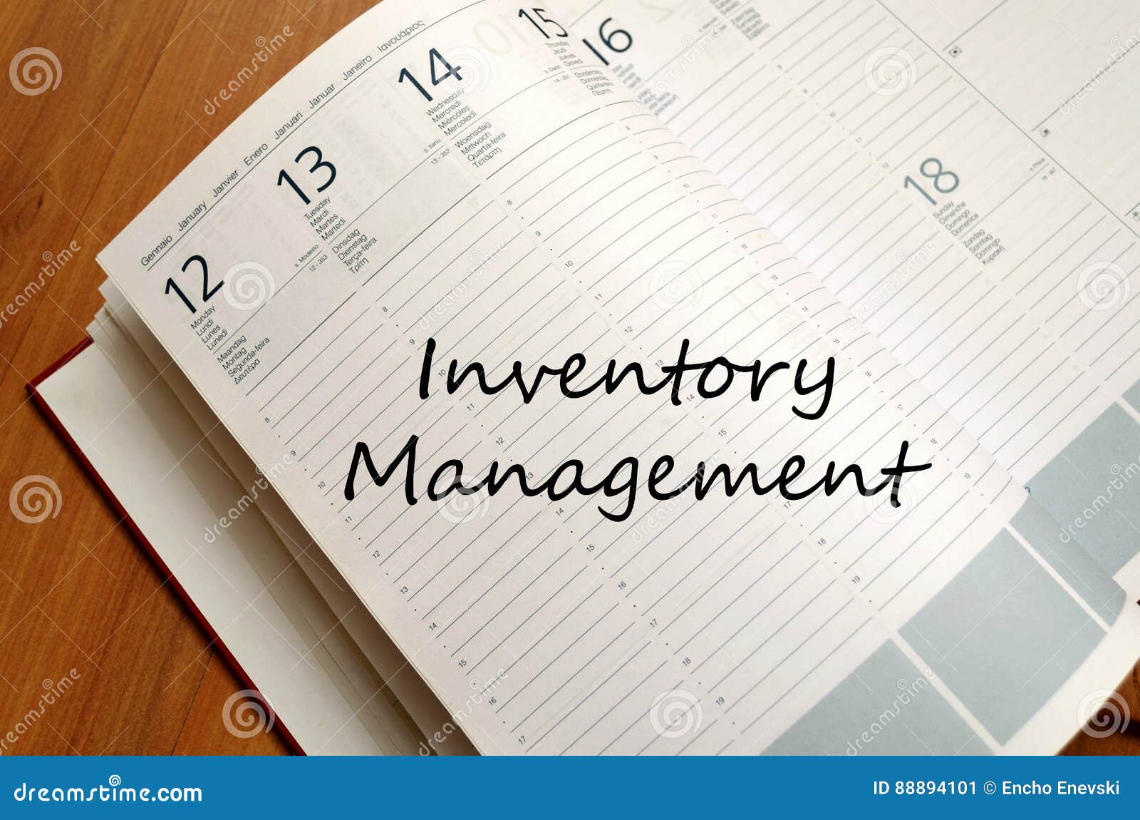 Inventory Management Write on Notebook Stock Image - Image of customer ...