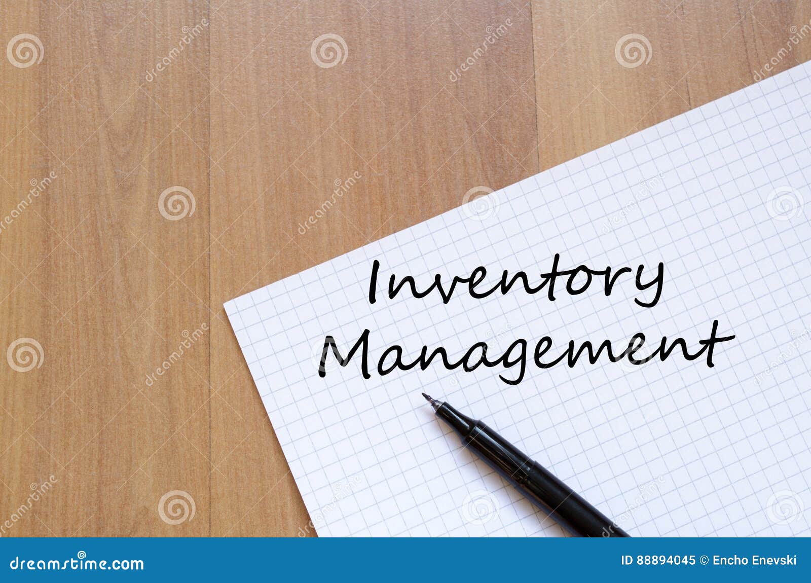 Inventory Management Write on Notebook Stock Image - Image of process ...