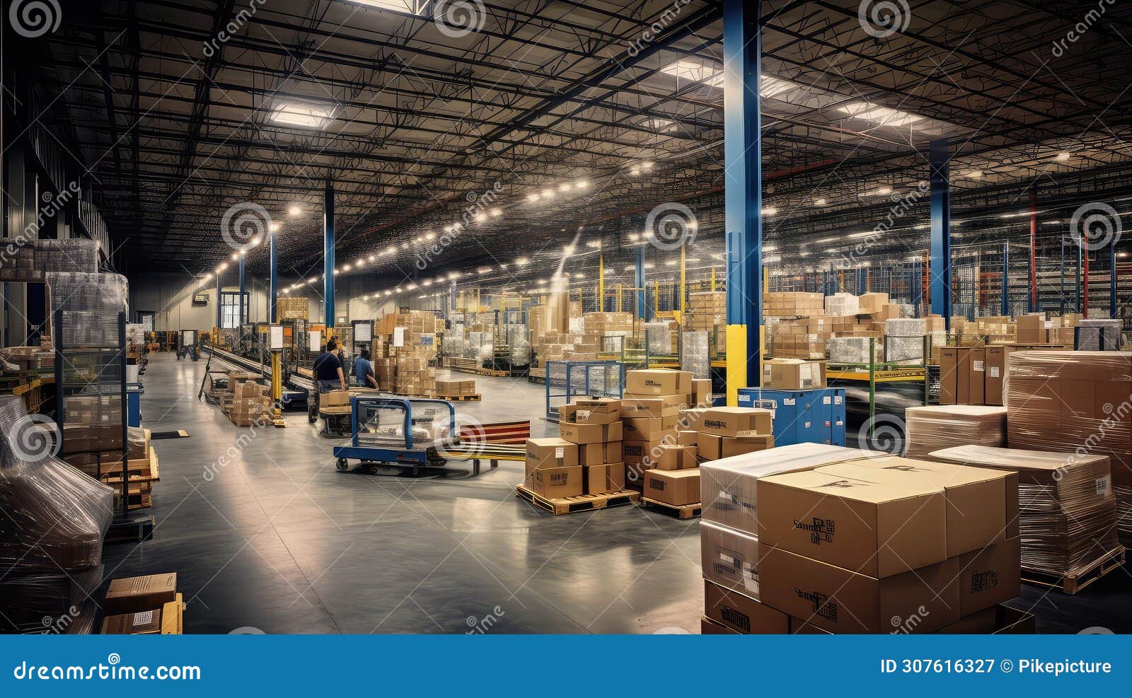 Inventory Package Warehouse Stock Illustration - Illustration of supply ...