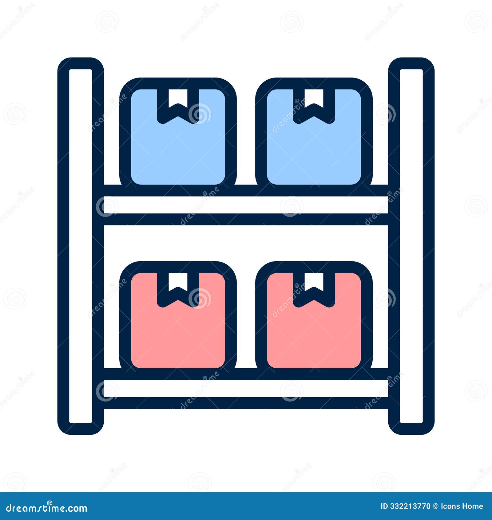 Inventory stock vector. Illustration of storage, shelf - 332213770