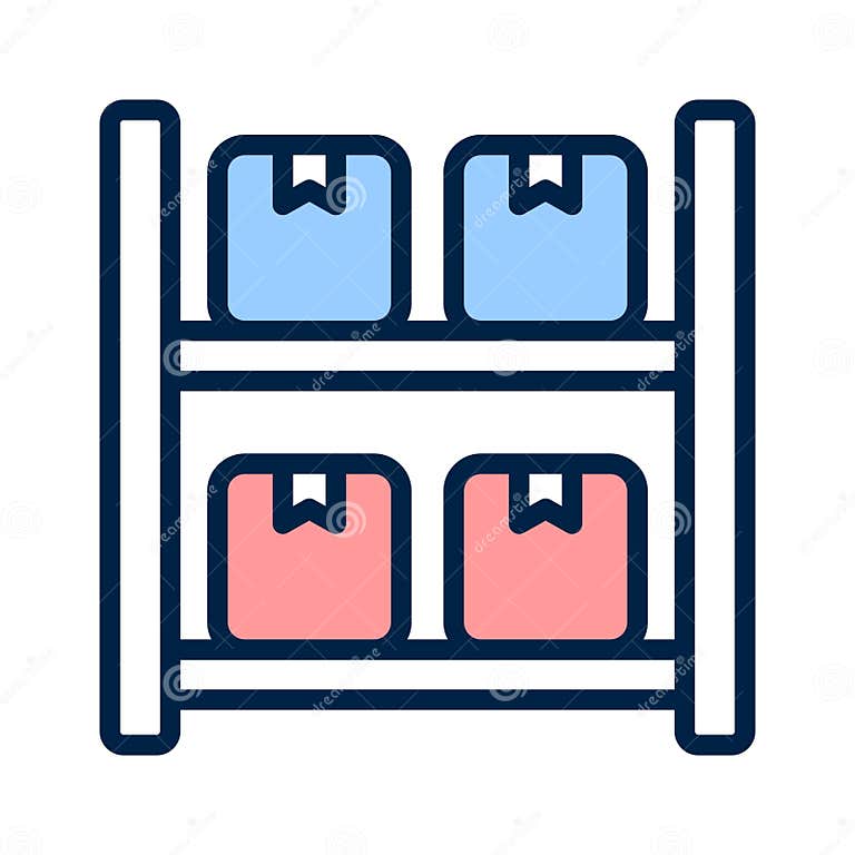 Inventory stock vector. Illustration of storage, shelf - 332213770