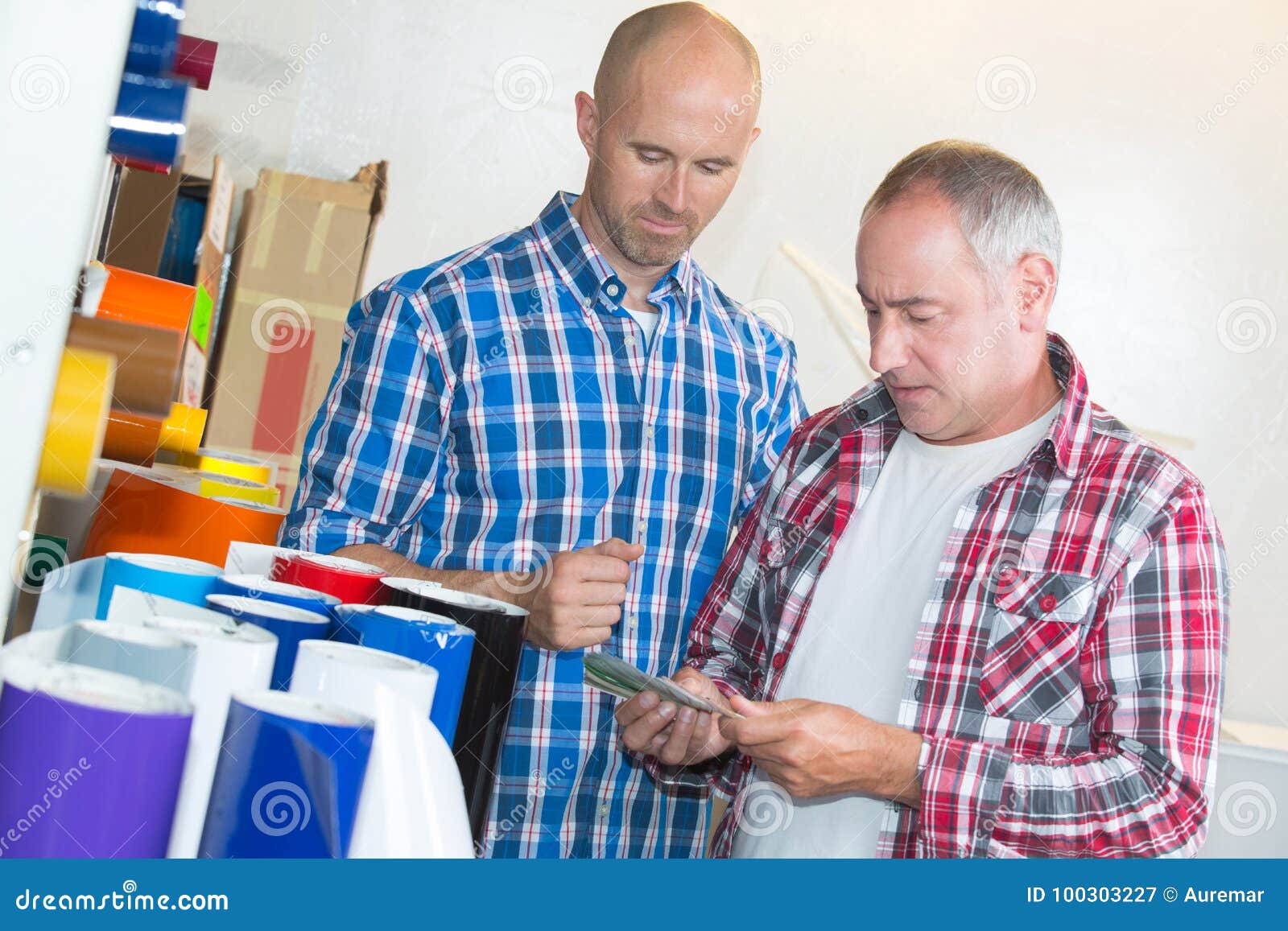 Inventory Rolls Coloured Plastic Stock Image - Image of wallpaper ...